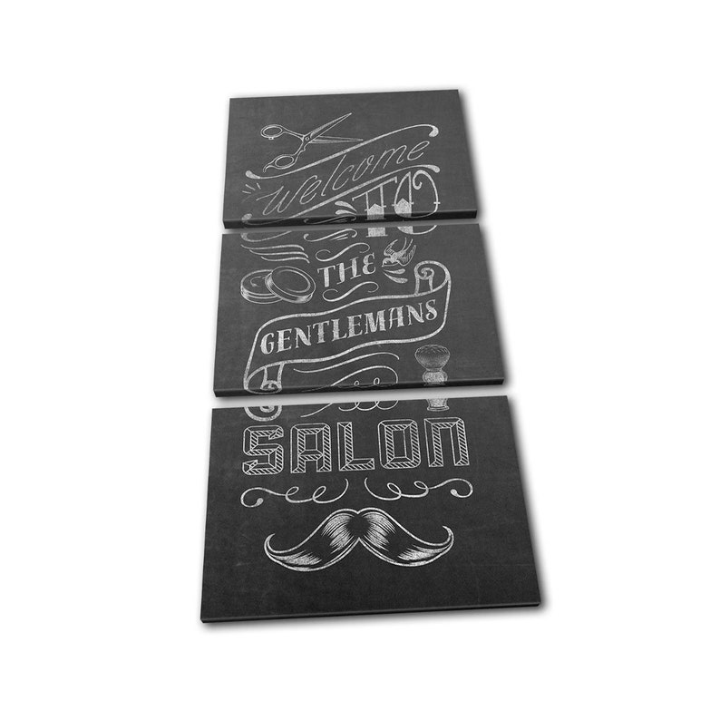 Male Grooming Barber Hair Care Bathroom TREBLE Canvas Art - Etsy