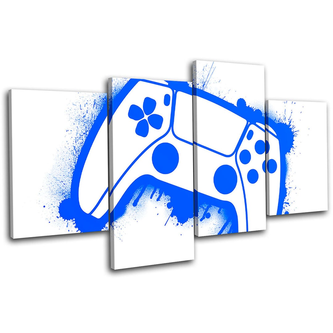 PS5 Playstation Urban Gamer Gaming MULTI Canvas Art Print Box Framed ...