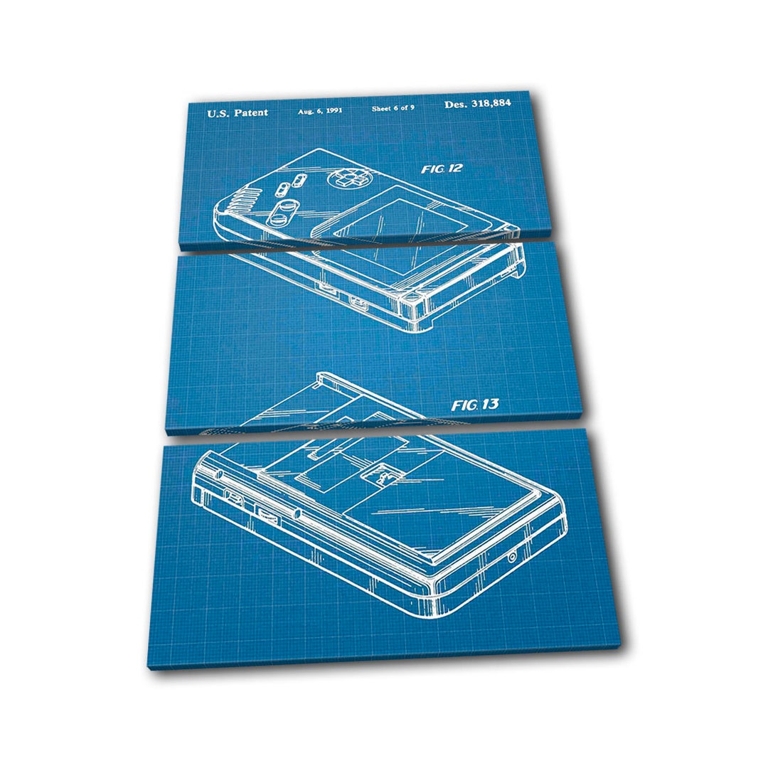 Retro Gaming Arcade Console Gaming TREBLE Canvas Art Print Box Framed ...