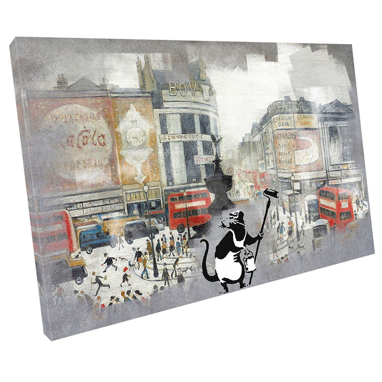 LS Lowry London Banksy Painter Urban SINGLE Canvas Art Print | Etsy