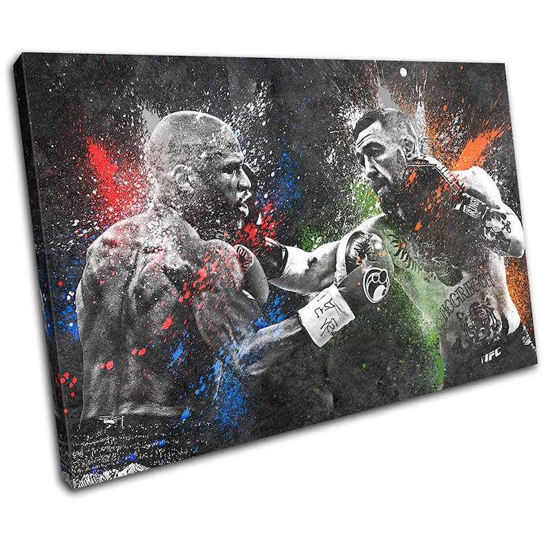 Floyd Mayweather Vs Conor Mcgregor Boxing UFC Grunge Abstract - Etsy