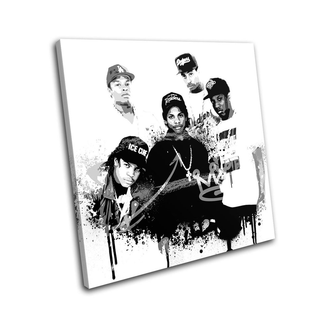 NWA Hip Hop Rap Graffiti Straight Outta Compton Urban Canvas Art Print ...