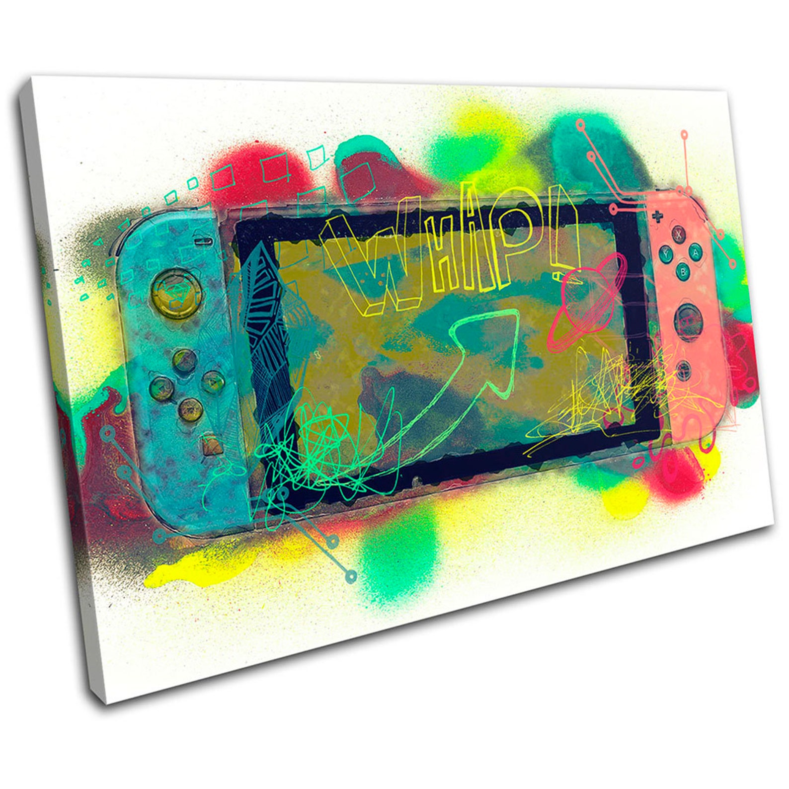 Nintendo Switch Graffiti Gamer Gaming SINGLE Canvas Art Print - Etsy