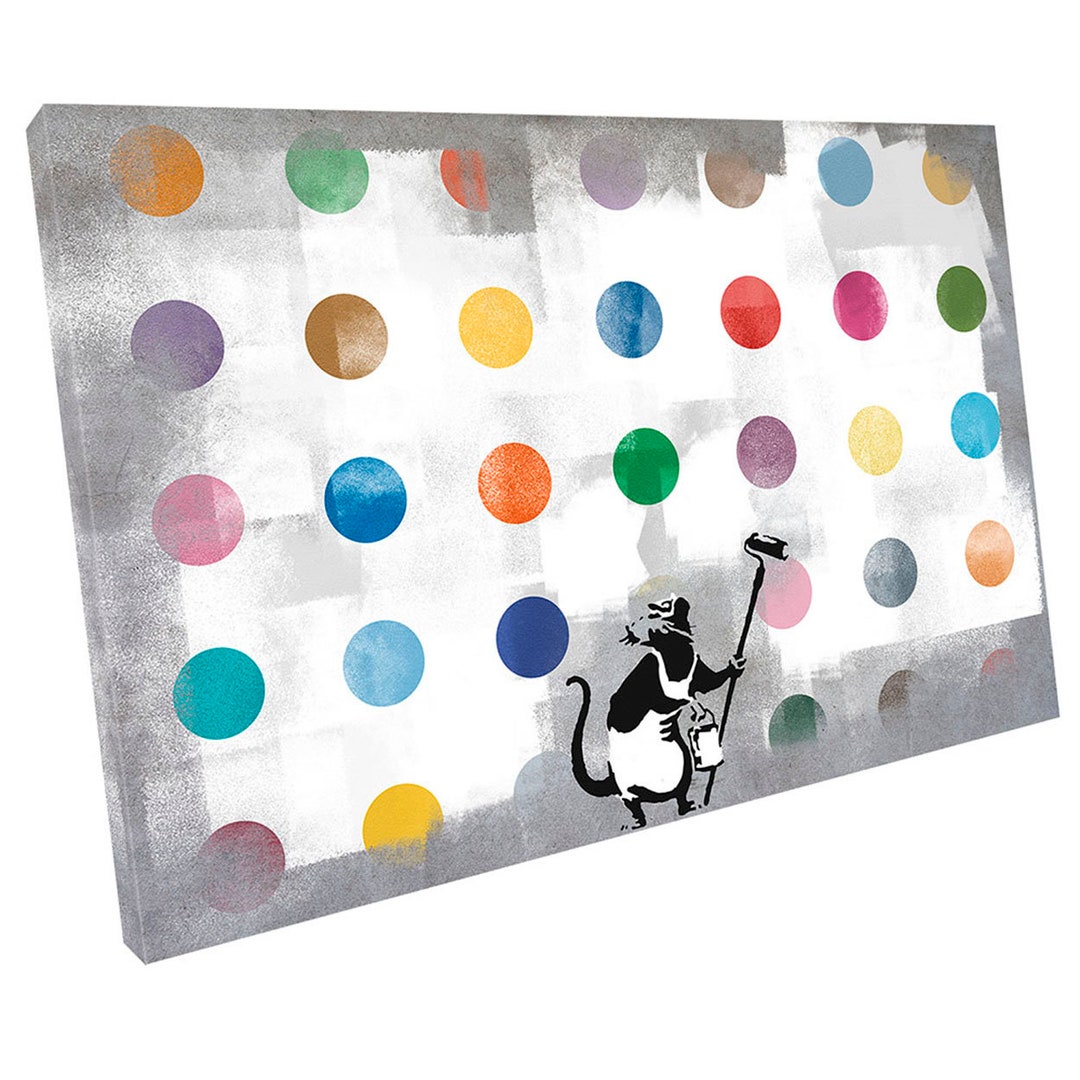 Lucien Freud Pills Banksy Painter Urban SINGLE Canvas Art Print Box ...