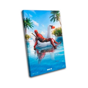 Deadpool 2 Poster Film Ryan Reynolds Movie Greats Canvas Art Print Box ...