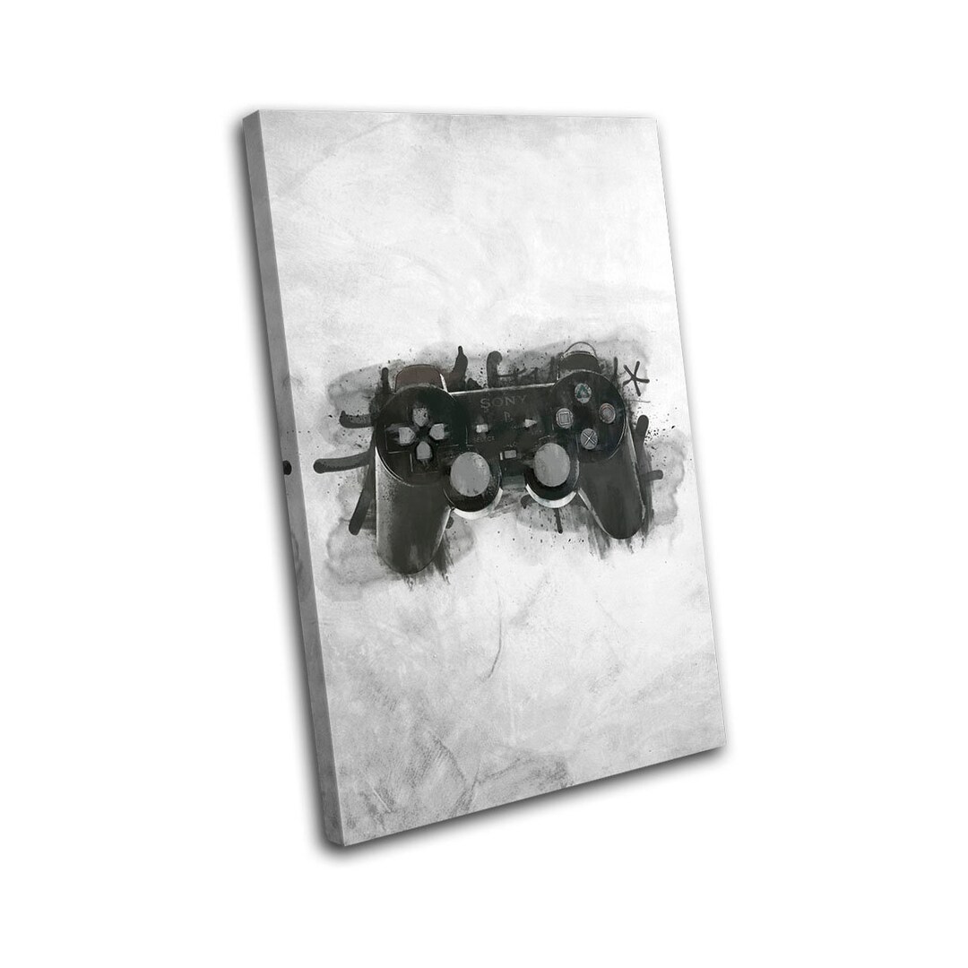 Grunge Retro Playstation PS2 Gaming SINGLE Canvas Art Print - Etsy