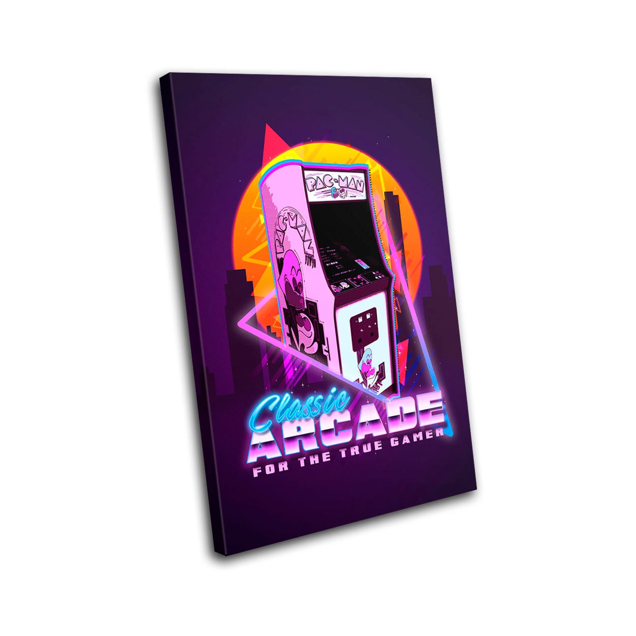 80s Retro Arcade Gamer Gaming SINGLE Canvas Art Print Box | Etsy