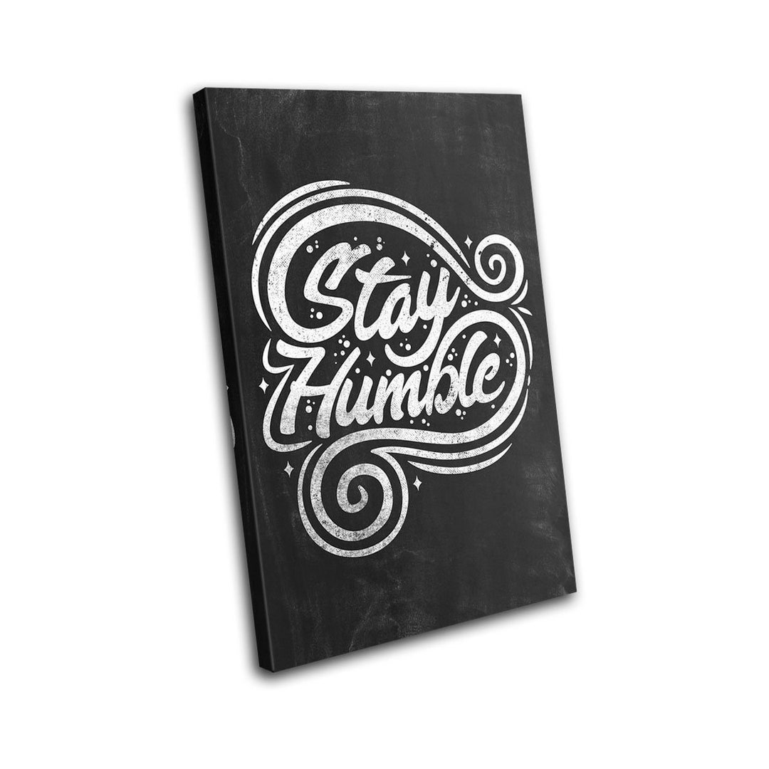 Motivational Urban Chalk Typography SINGLE Canvas Art Print Box Framed ...