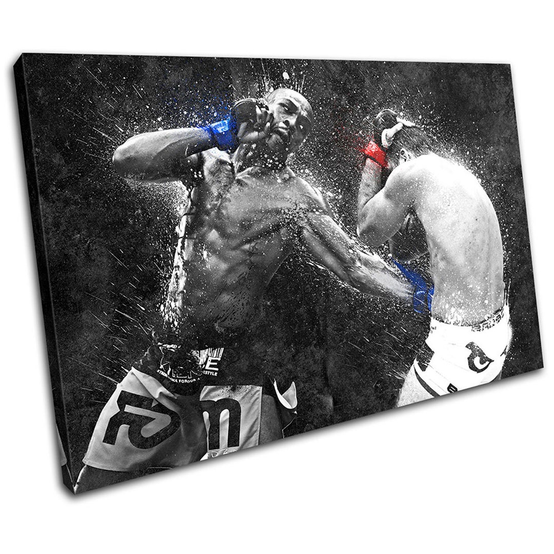 Jon Jones Vs Shogun Rua UFC MMA Grunge Abstract Sports Canvas Art Print ...