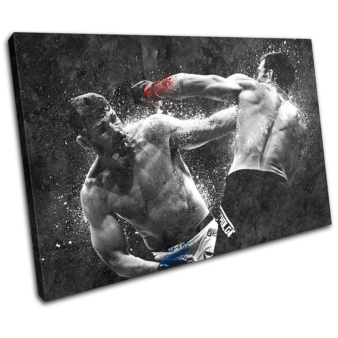 Michael Bisping UFC MMA Grunge Abstract Sports Canvas Art Print Box ...
