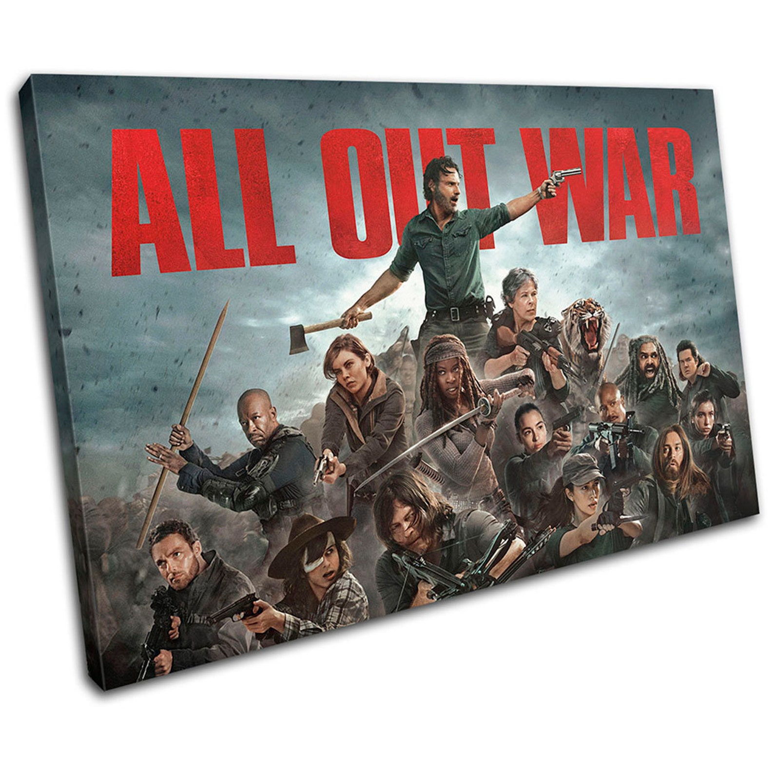 The Walking Dead Television Show TV Canvas Art Print Box Framed Picture ...