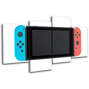 Nintendo Switch Minimal Gamer Gaming MULTI Canvas Art Print Box Framed ...