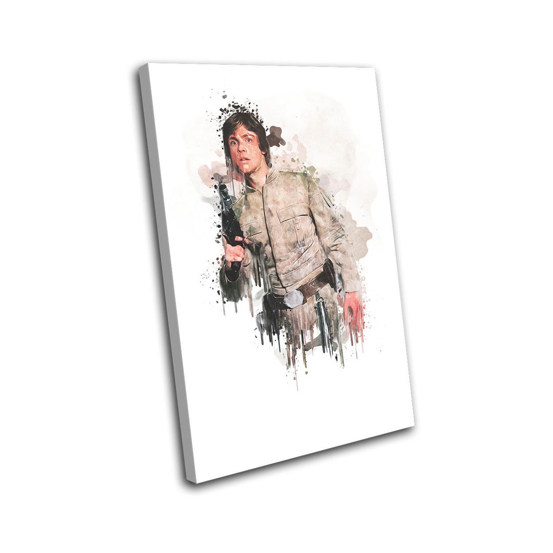 Luke Skywalker Starwars Movie Greats SINGLE Canvas Art Print Box Framed ...