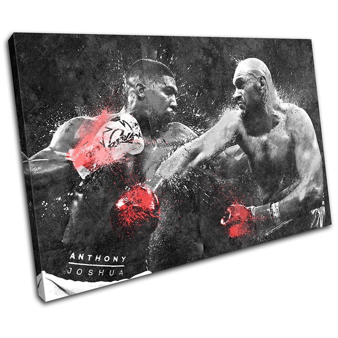 Boxing Dream Fight Fury Joshua Sports SINGLE Canvas Art Print Box ...