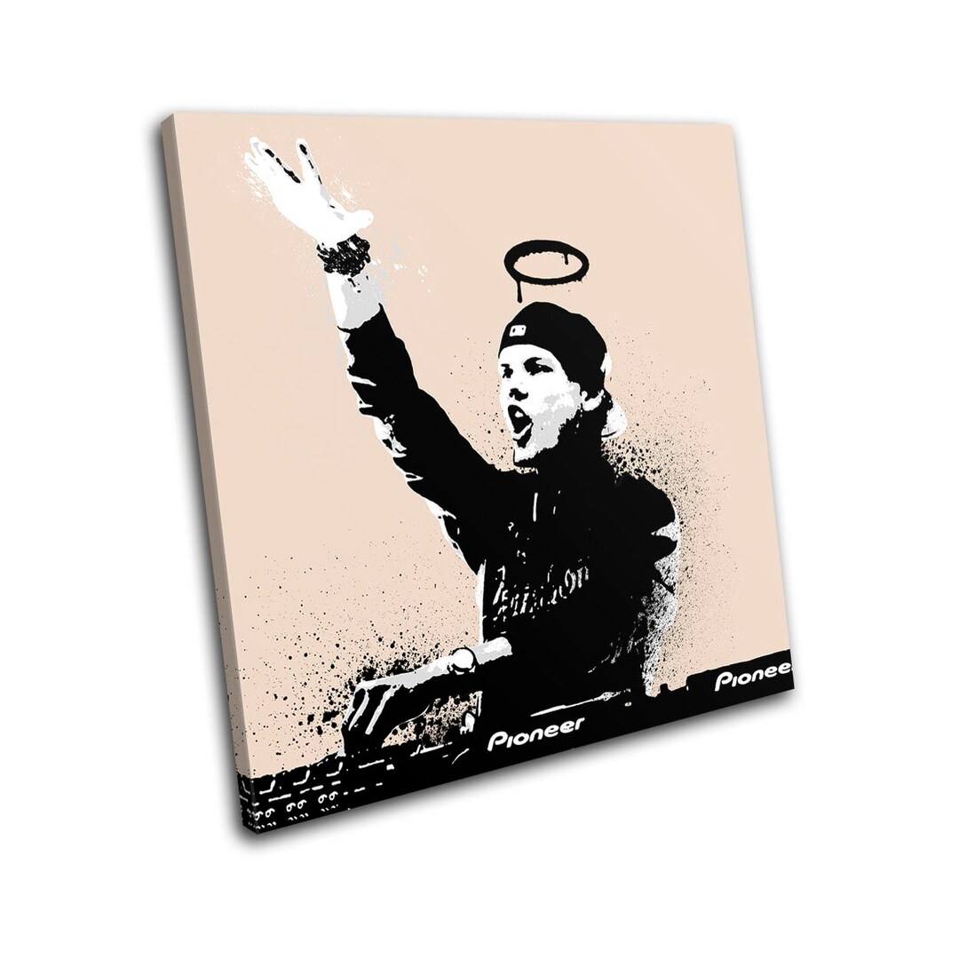 Ibiza Producer Avicii DJ Club SINGLE Canvas Art Print Box Framed ...