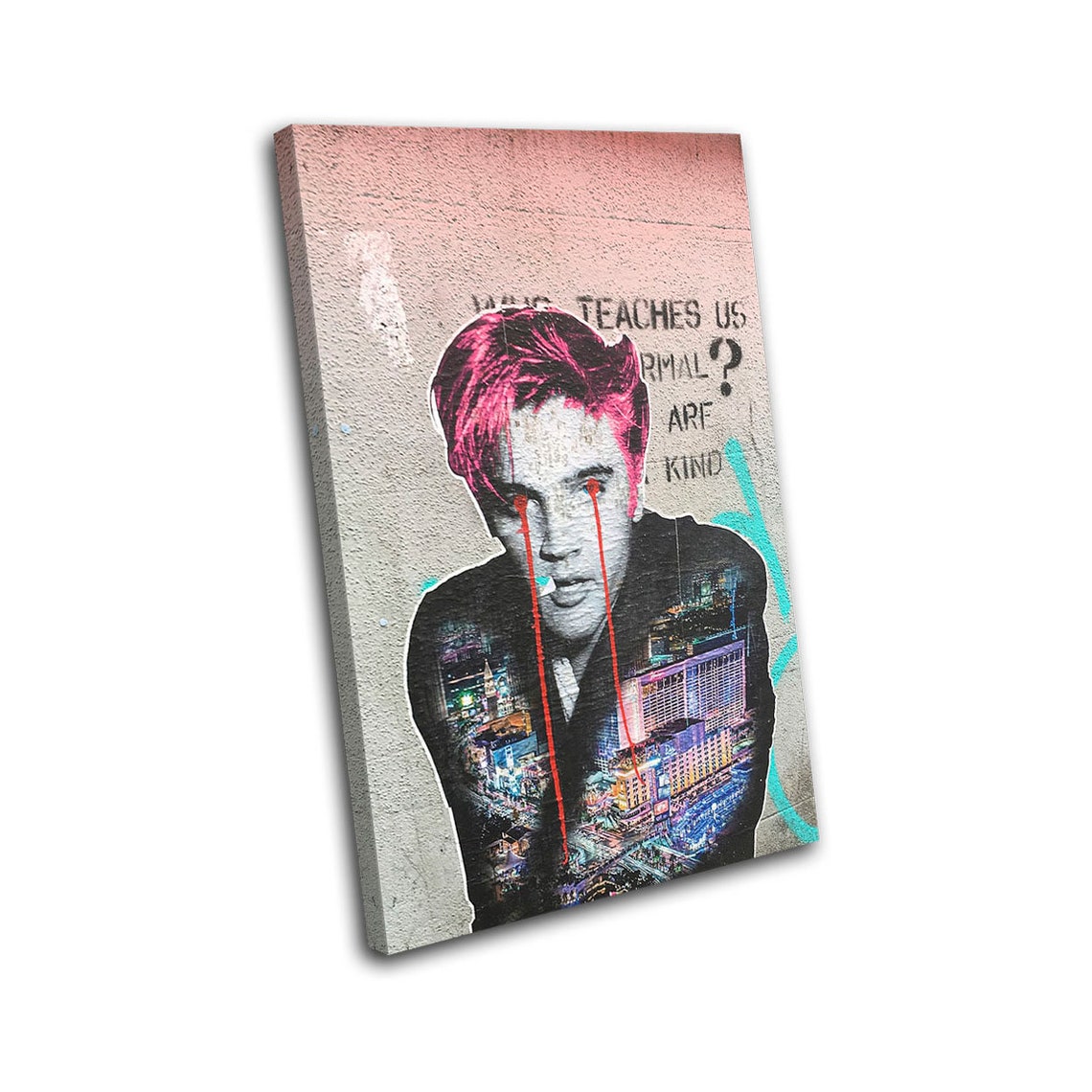 Elvis Presley Graffiti Street Urban SINGLE Canvas Art Print - Etsy