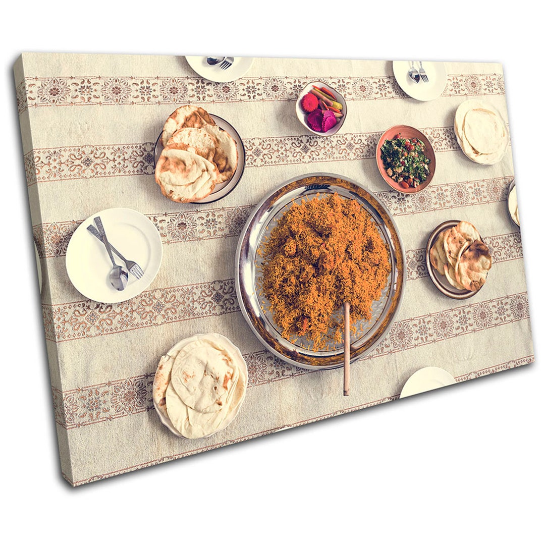 Arabic Ramadan Middle East Food Kitchen SINGLE Canvas Art Print Box ...