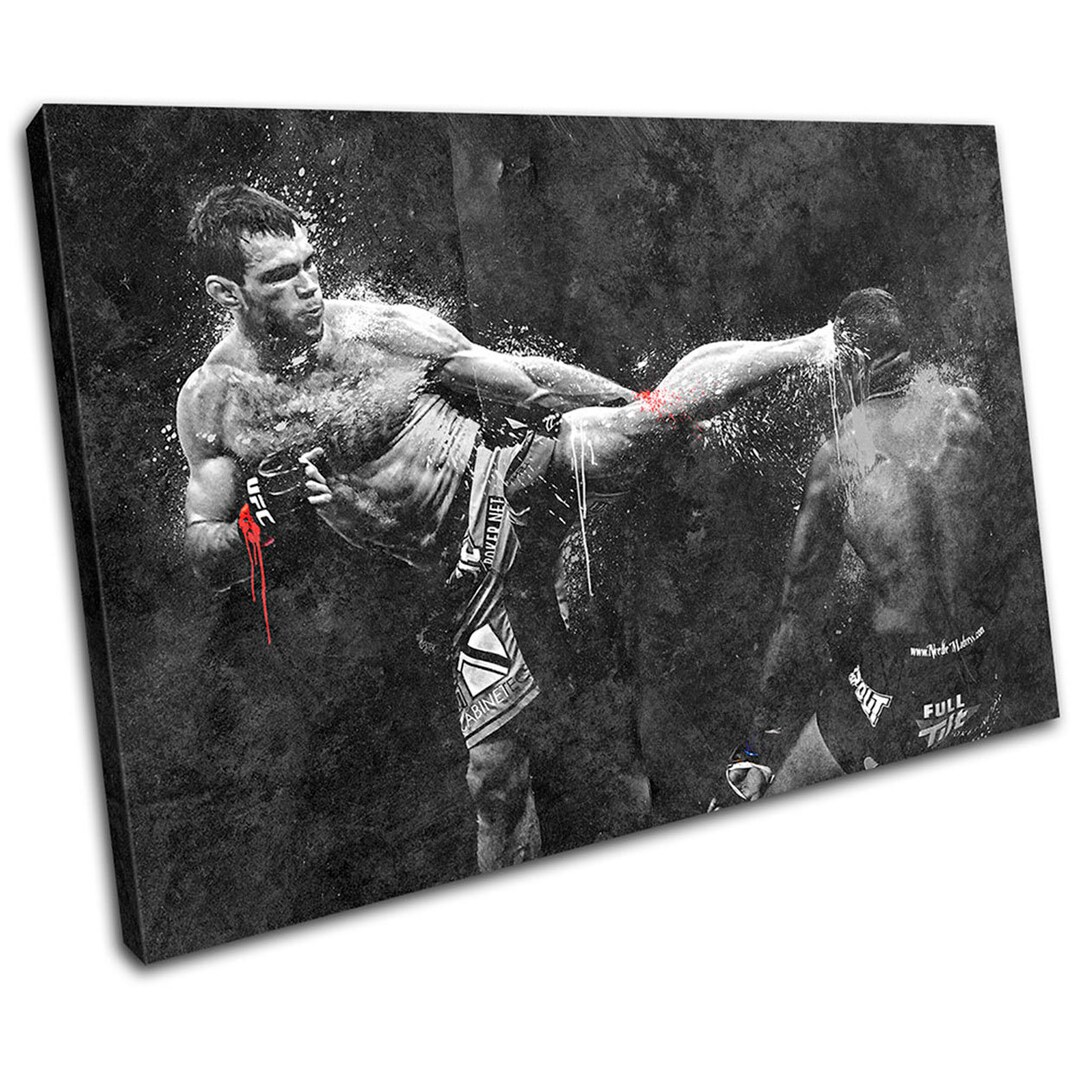 UFC Grunge MMA Forrest Griffin Sports SINGLE Canvas Art Print Box ...