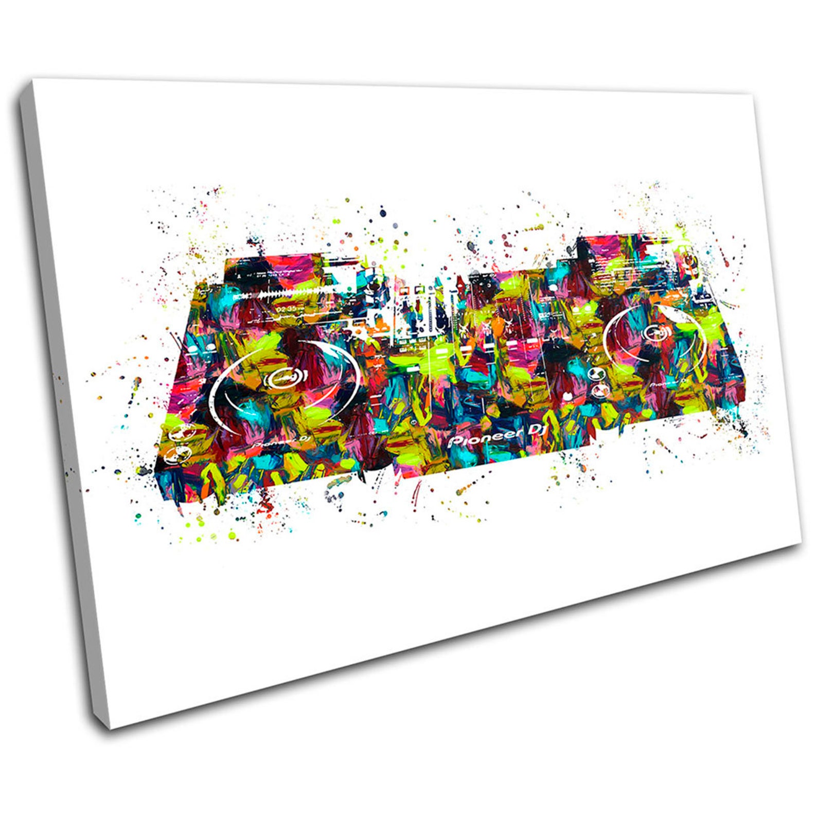 Abstract CDJ Decks Music Bar DJ Club SINGLE Canvas Art Print | Etsy