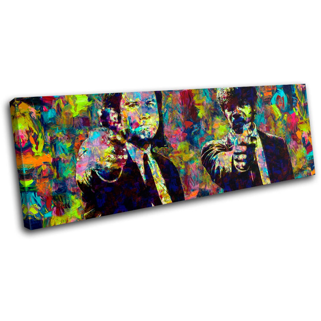 Pulp Fiction Colourful Paint Style Abstract Grunge Iconic Celebrities ...