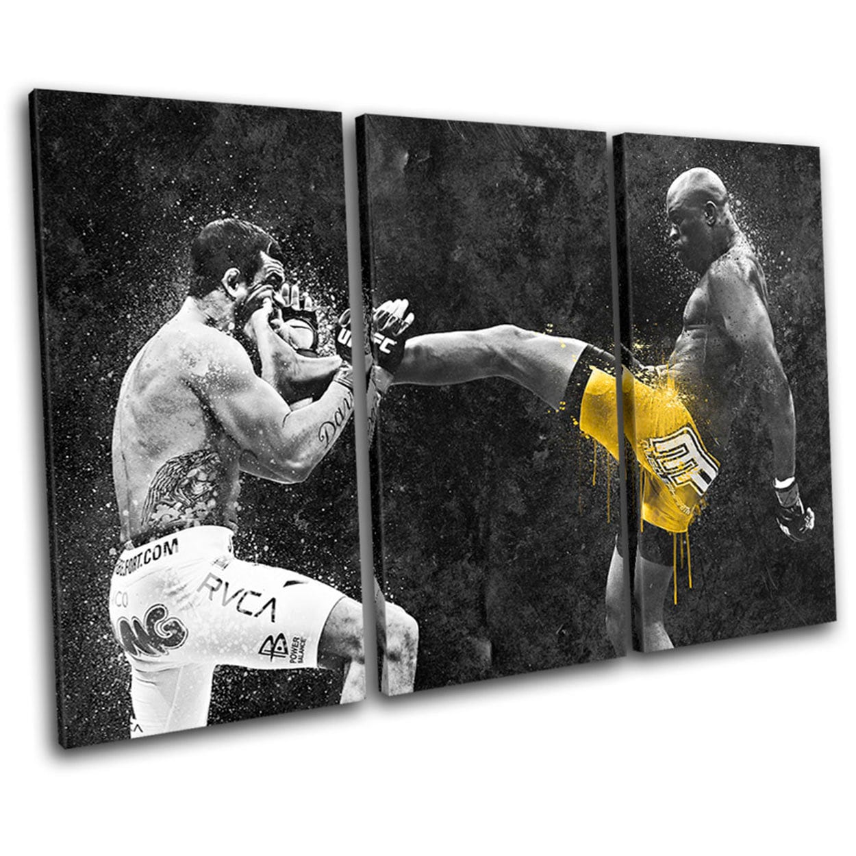 Anderson Silva UFC MMA Grunge Abstract Sports Canvas Art Print | Etsy