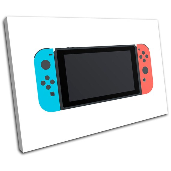 Nintendo Switch Minimal Gamer Gaming SINGLE Canvas Art Print Box Framed Picture Wall Hanging Etsy
