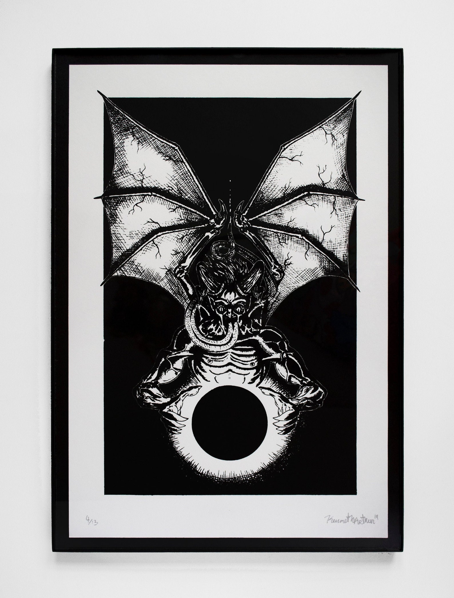The Demon Screen Print - Etsy