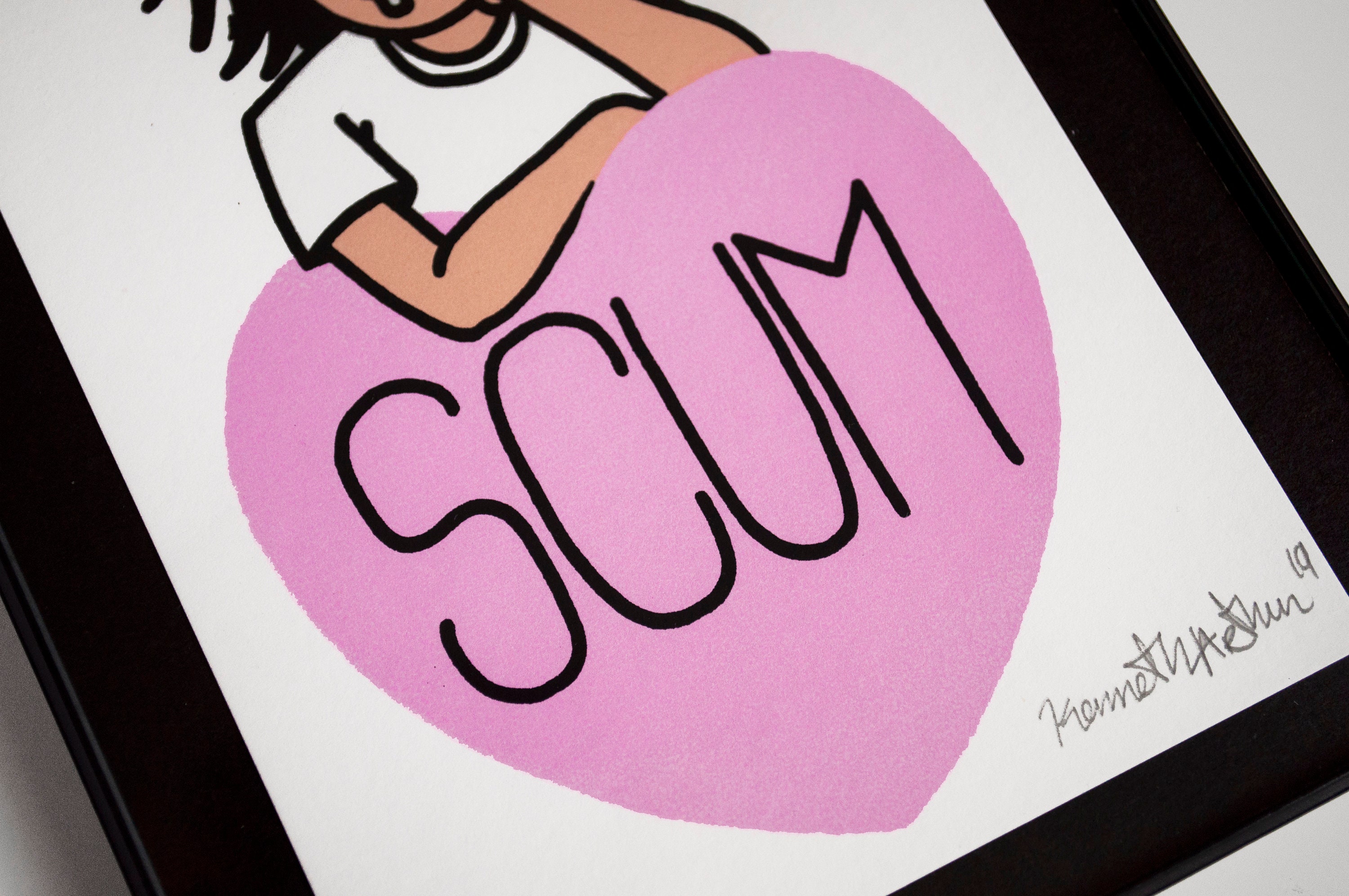 Scum Love Screen Print - Etsy