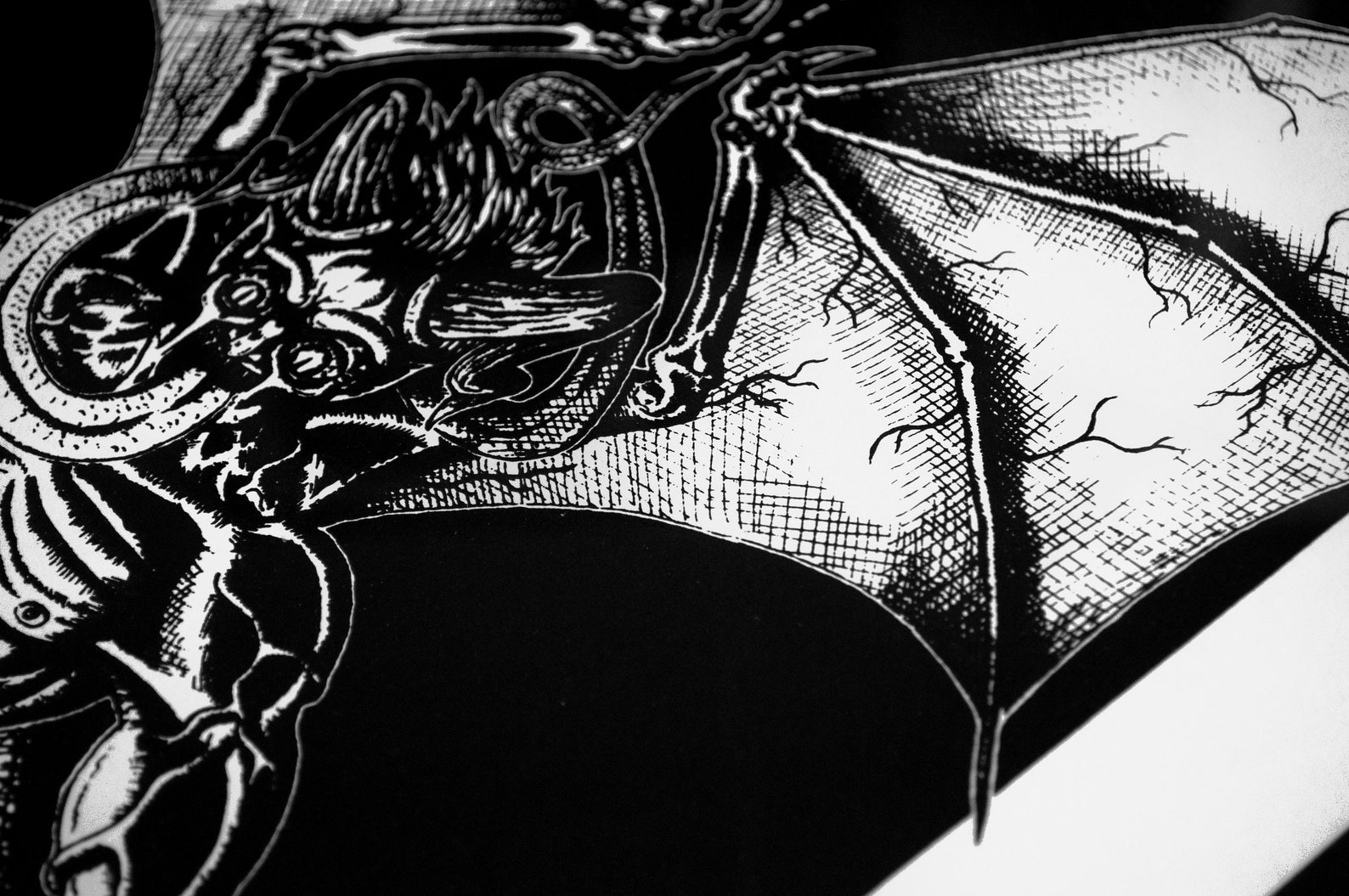 The Demon Screen Print - Etsy