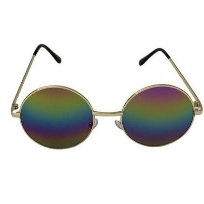 Lennon Style Small Round Color Mirrored Lens Circle, 49% OFF