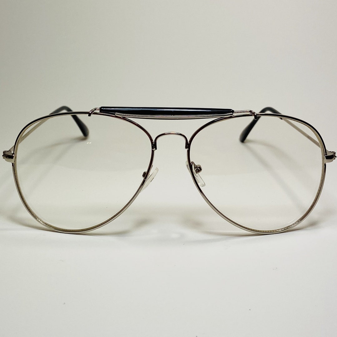 Clear Lens Aviator Glasses - Etsy