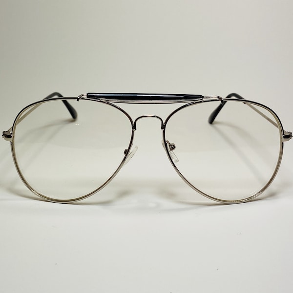 Vintage Clear Aviator Glasses - Etsy