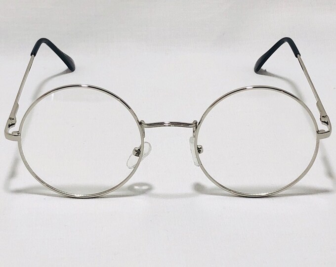 Small Vintage Clear Lens Circle Glasses - Etsy