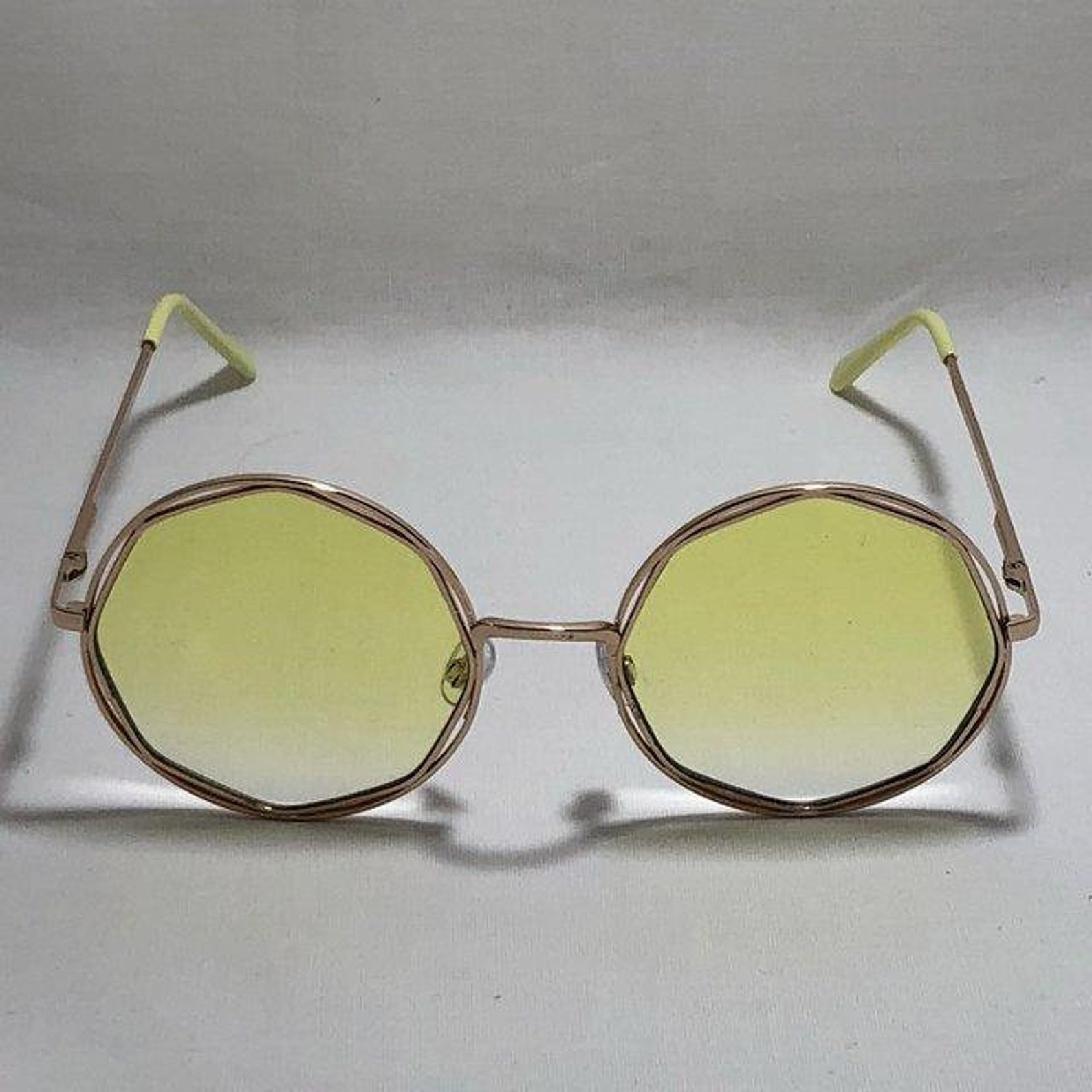 Color Lens Octagon Sunglasses | Etsy