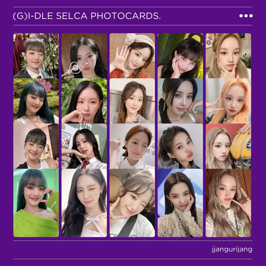GIDLE Bias Selca Selfie Fan Made Photocard Set - Etsy
