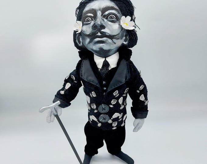 Salvador Dali Cut Out and Make Paper Puppet, Craft Puppet, Gifts for ...