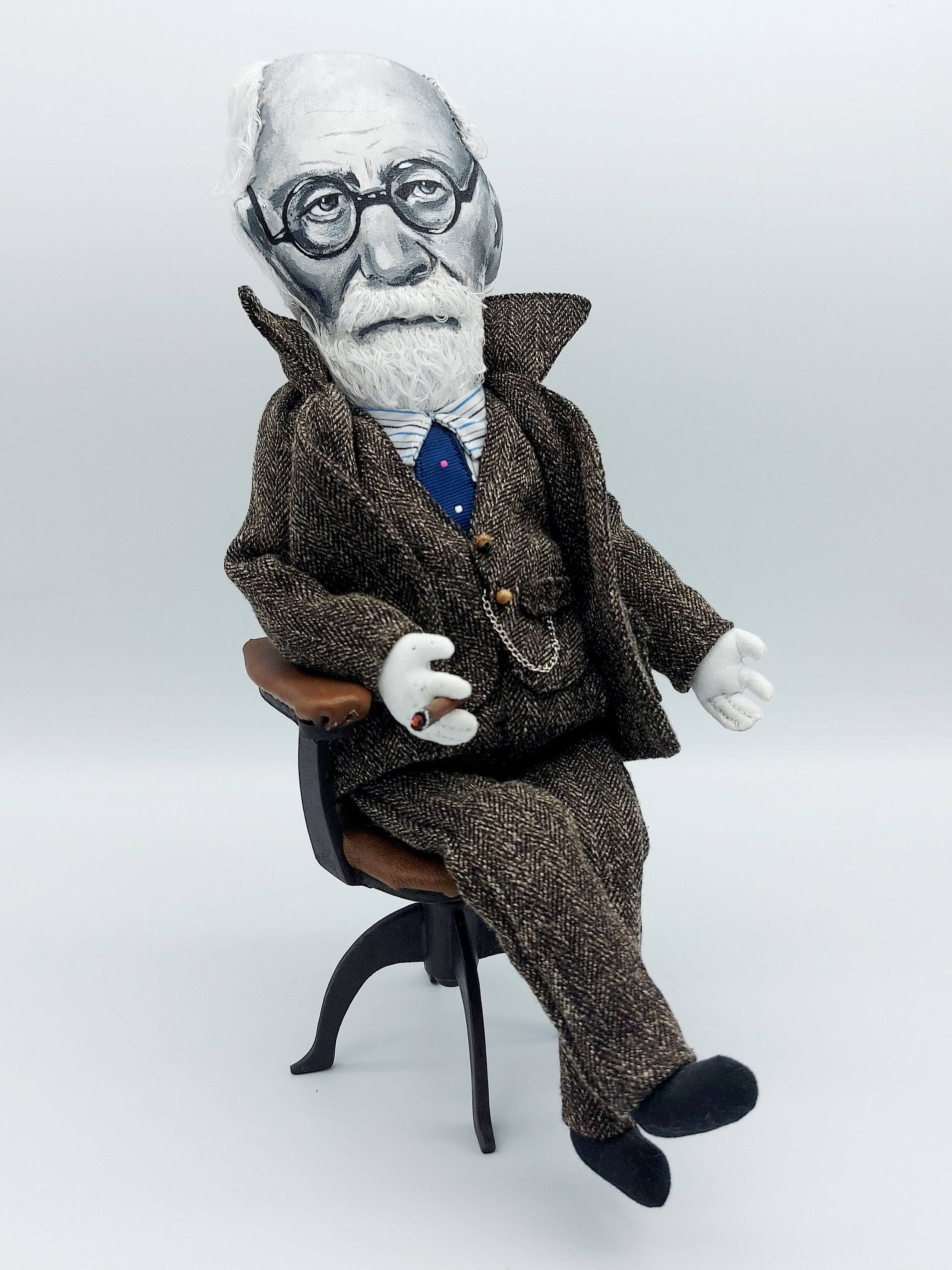 Sigmund Freud doll chair physical therapist gift | Etsy