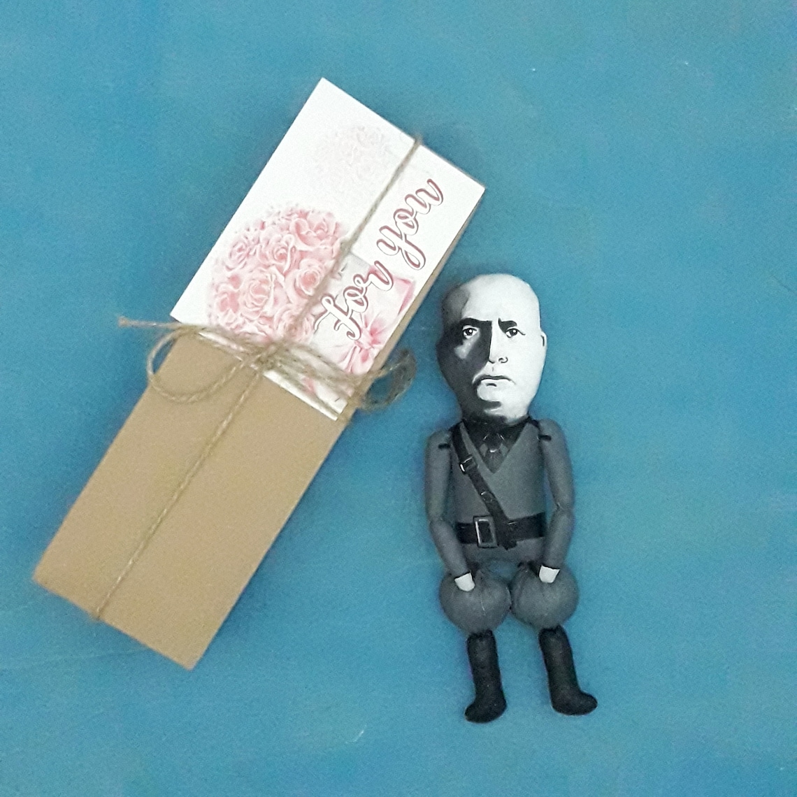 Mussolini caricature doll History teacher gift Collectible | Etsy
