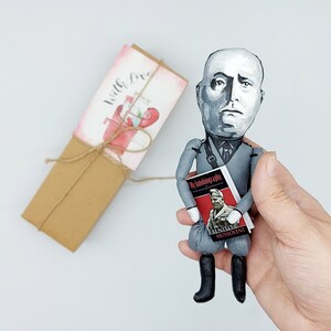 Mussolini Caricature Doll - History Teacher Gift - Collectible ...
