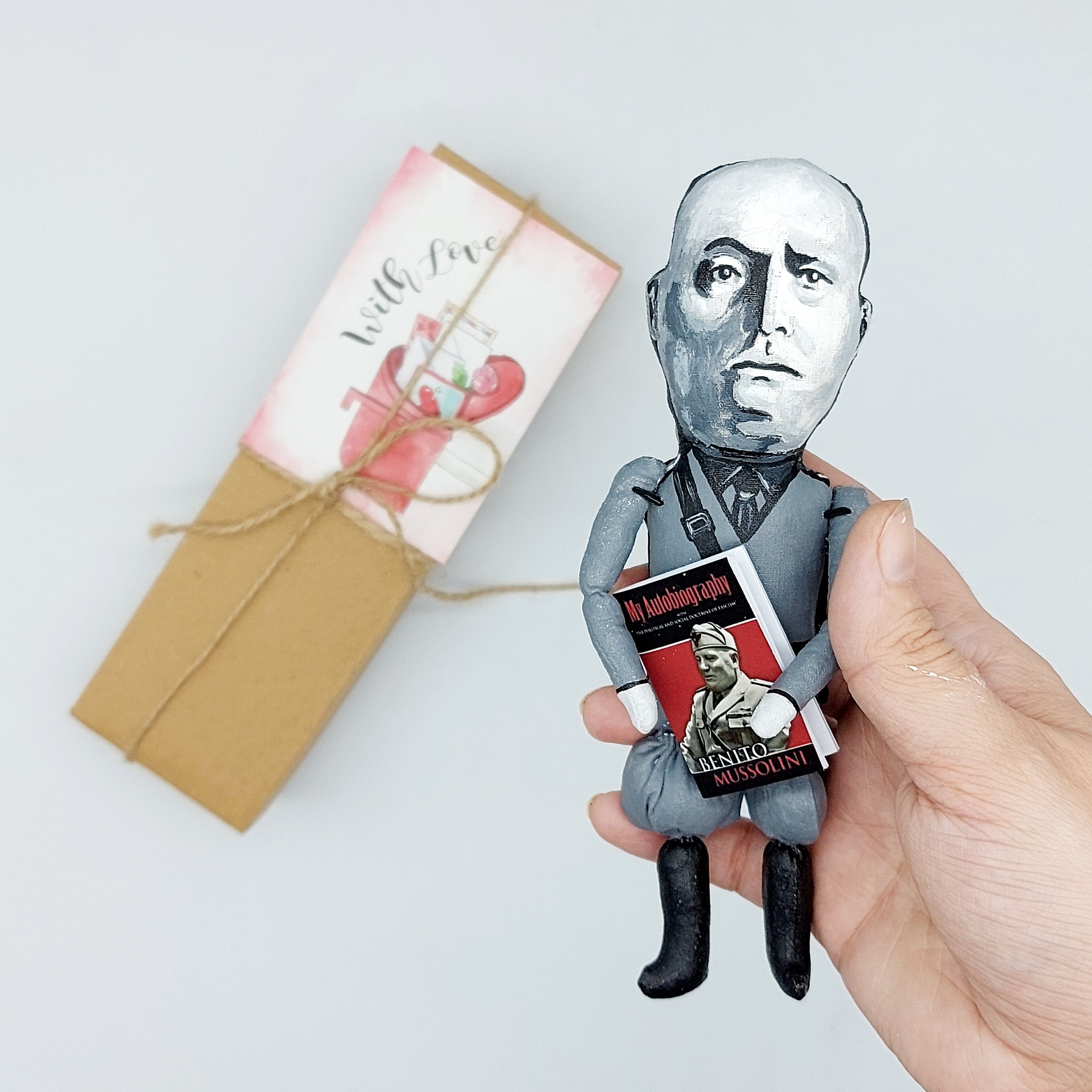 Mussolini Caricature Doll History Teacher Gift Collectible - Etsy