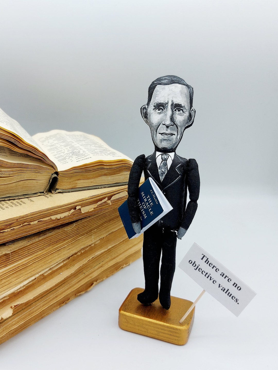 J. L. Mackie Australian Philosopher Gift for Atheist Collectible Doll ...