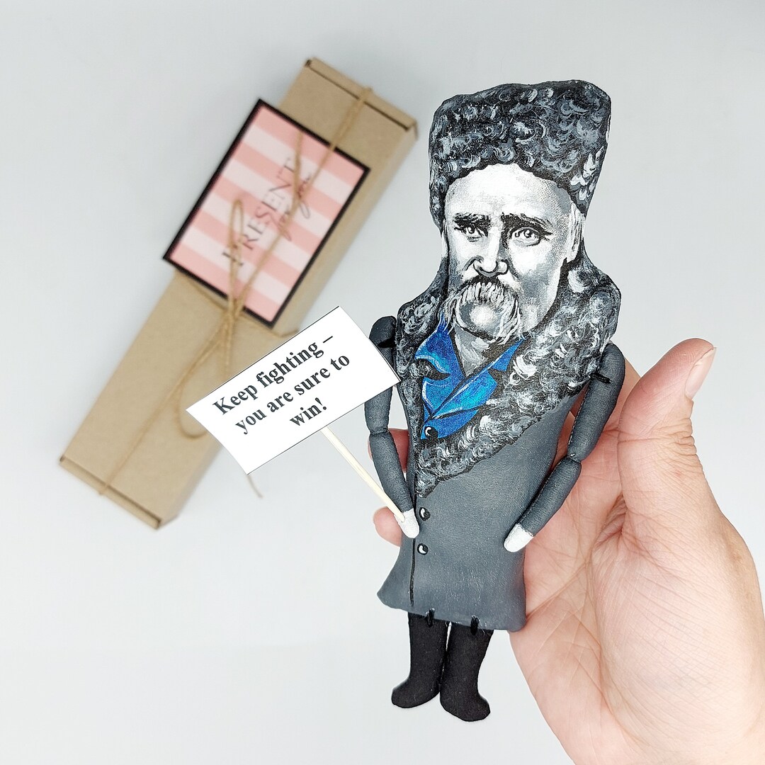 Taras Shevchenko Kobzar Ukrainian Poet, Writer Doll - Collectible ...