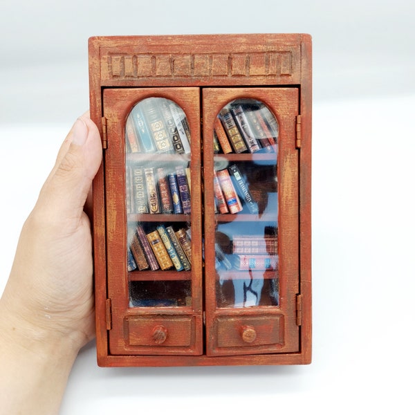 Miniature Library - Etsy