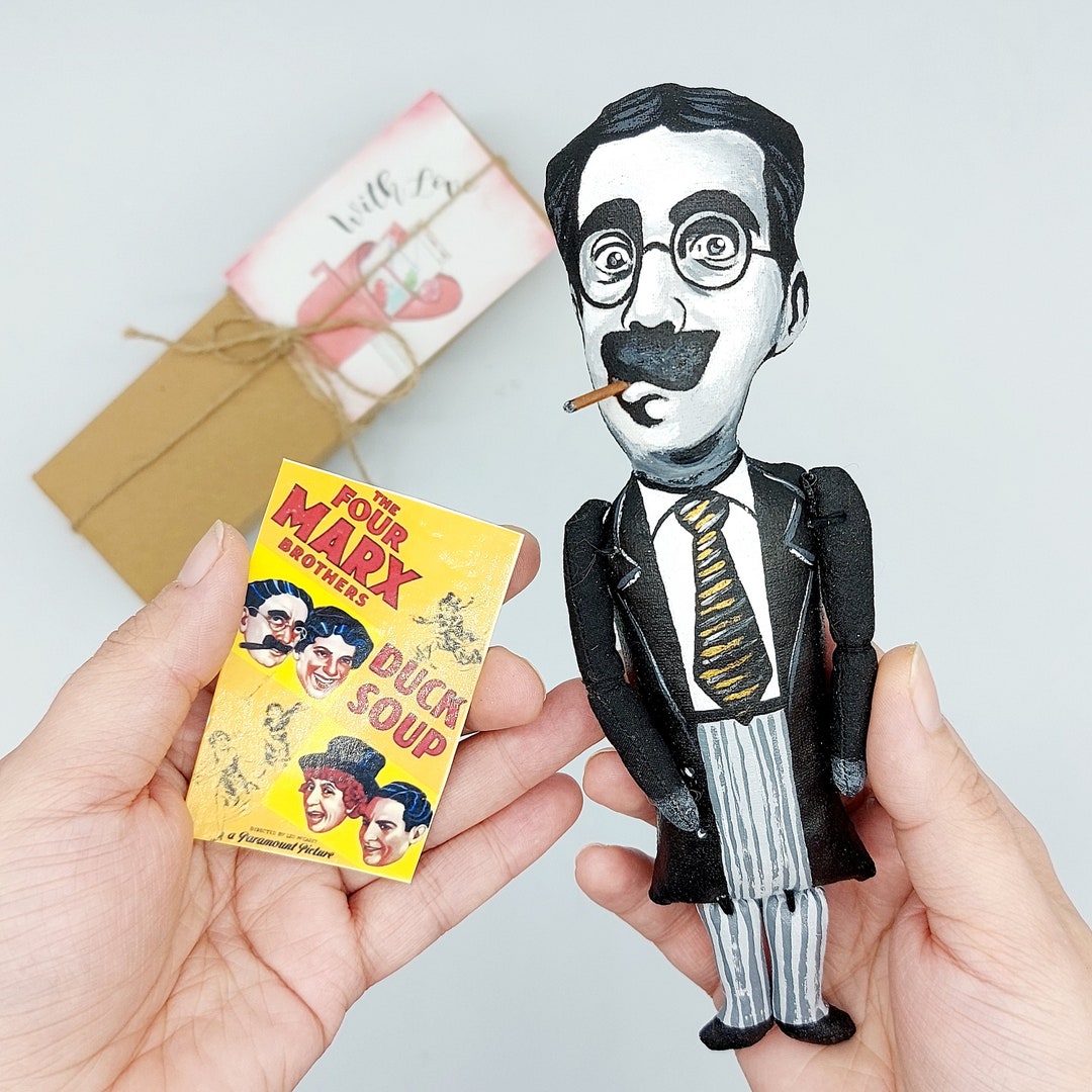 Groucho Marx Figurine the Marx Brothers Comedy Old Movie - Etsy