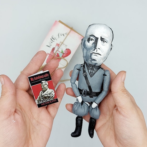 Mussolini Caricature Doll History Teacher Gift Collectible | Etsy
