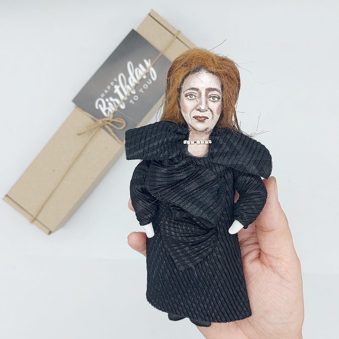 Zaha Hadid Figurine: Handmade Architect Doll, Modern Architecture Gift ...