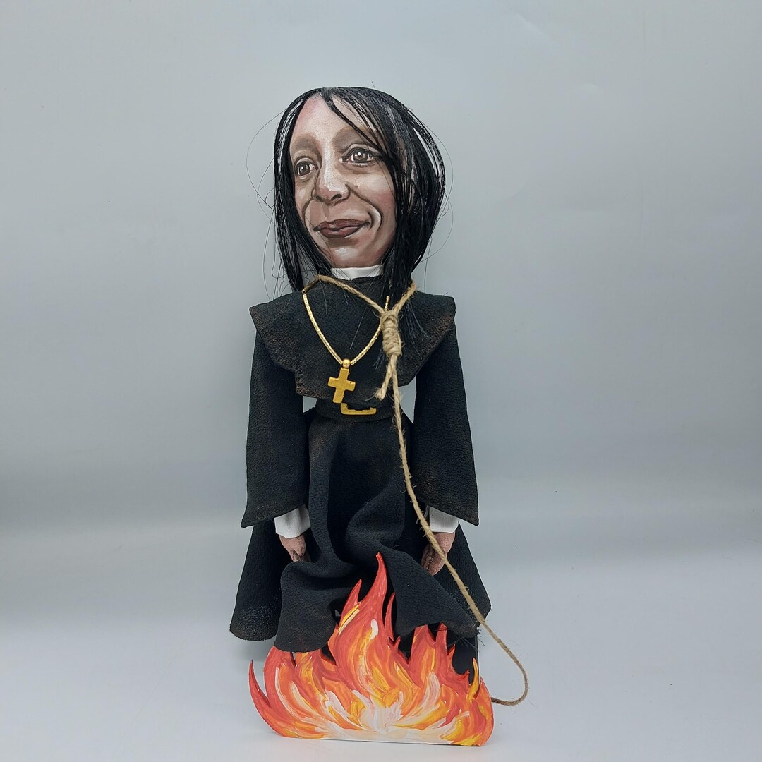 Sister Angelica From the First Omen, Halloween Scary Nun Doll - Horror ...