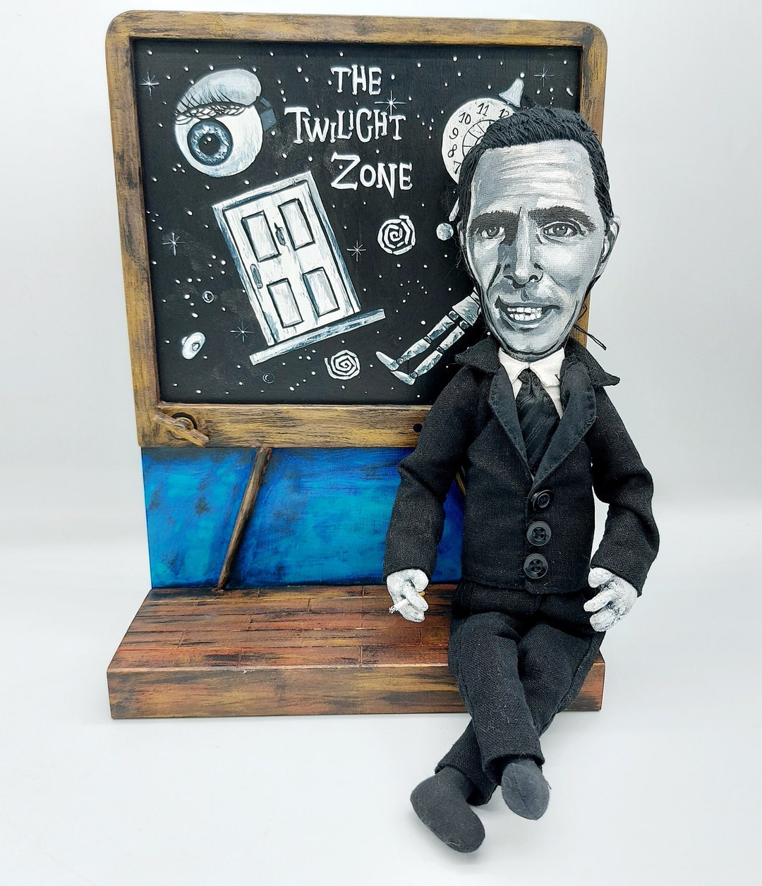 Rod Serling Diorama Wall Handing, the Twilight Zone Art Objects - Made ...