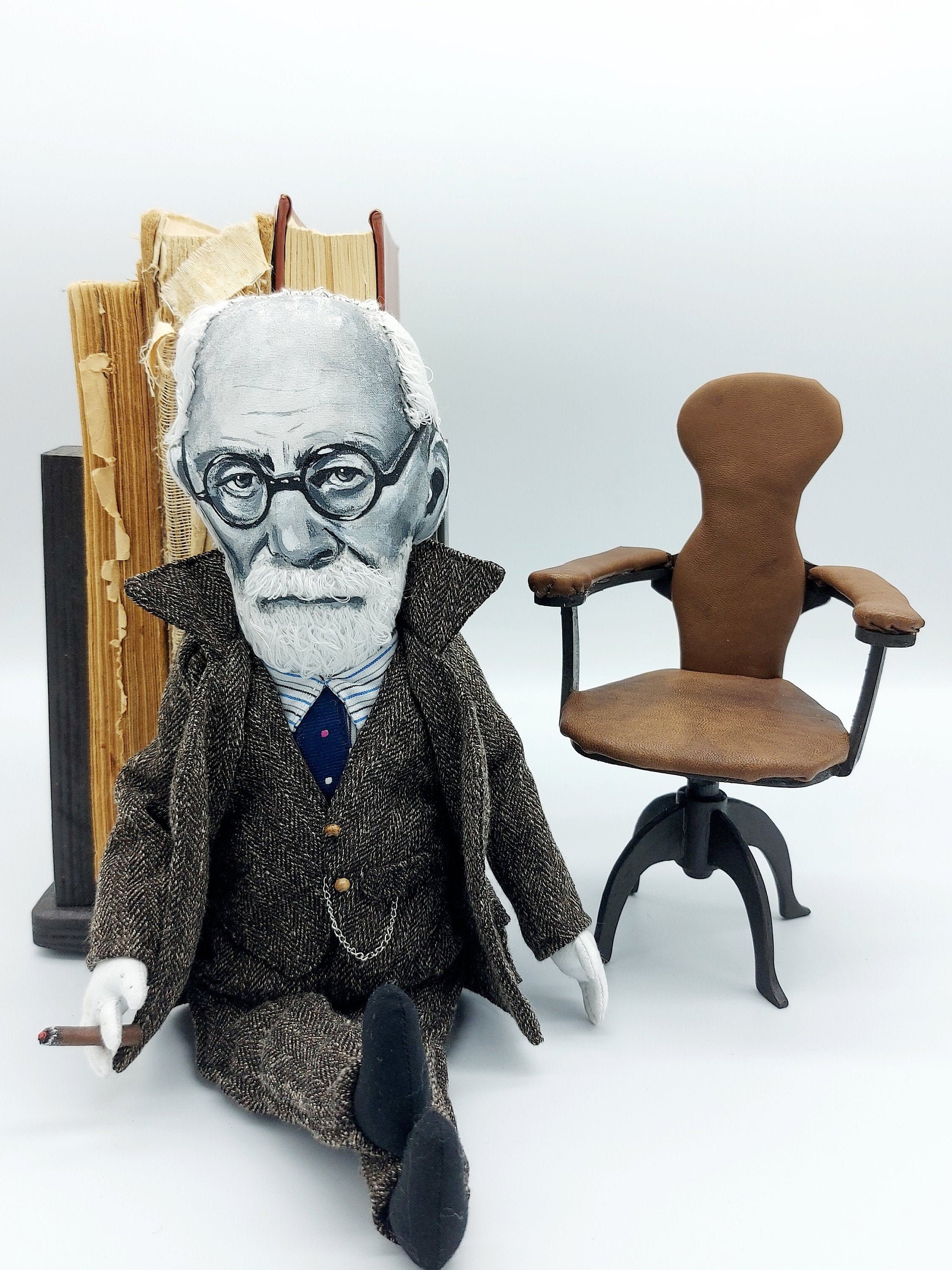 Sigmund Freud doll chair physical therapist gift | Etsy