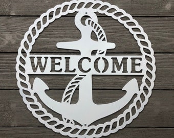 Welcome Aboard Nautical Sign - Etsy